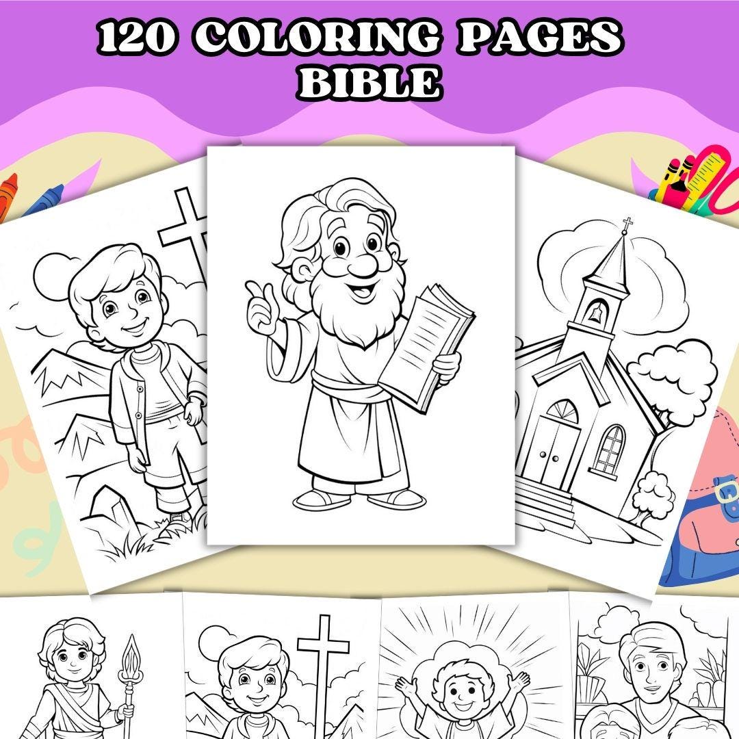 120 Bible Verse Coloring Pages for Preschoolers Kindergarten Page ...