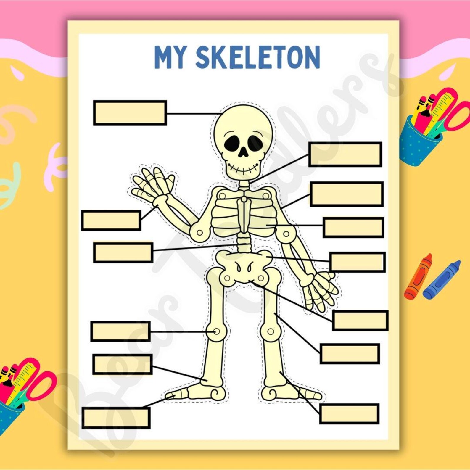 Human Anatomy Busy Book PRINTABLE, Toddler Busy Book Page, Bodypart ...