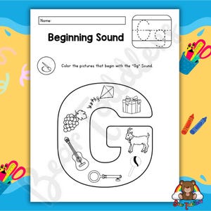 30 Alphabet Worksheetst, Letter Sounds Worksheet, Toddler Workbook ...