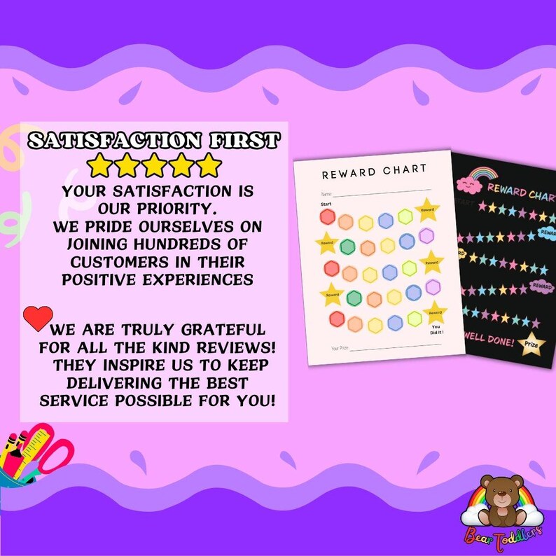 15 Printable Reward Chart Toddler, Chore Chart for Kids, Behavior Chore Chart Instant Download ...