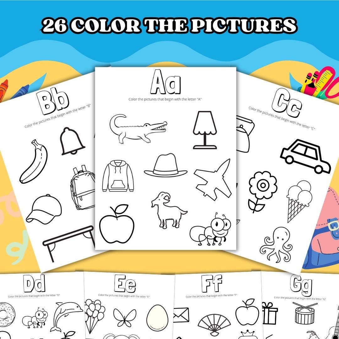 Alphabet Coloring Pages, Coloring Pages for Kindergarten,activities for ...
