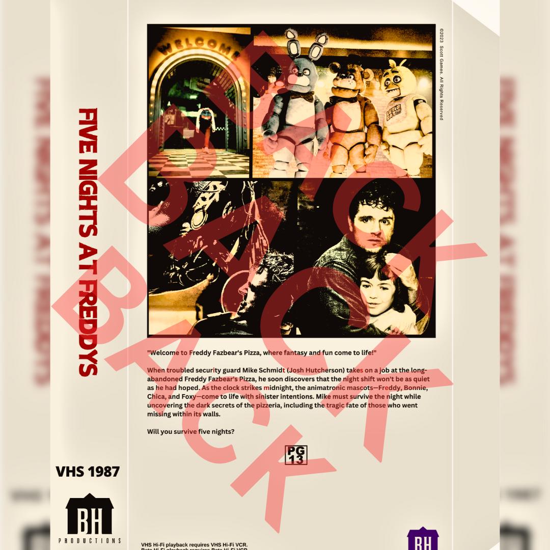 Five Nights at Freddy's CUSTOM VHS Slipcase - Etsy