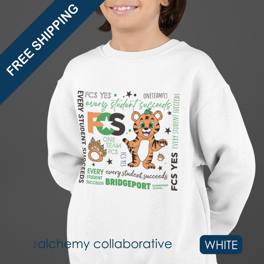 FCS Yes BPE Spirit Wear School Pride Gildan 18000 Crewneck Sweatshirt ...