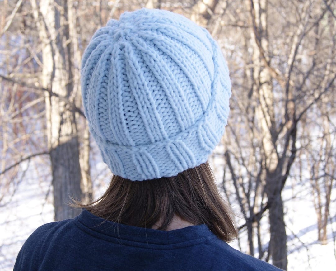 Beginner Knit Hat Pattern: Forever Fleece Toque Beanie (digital ...