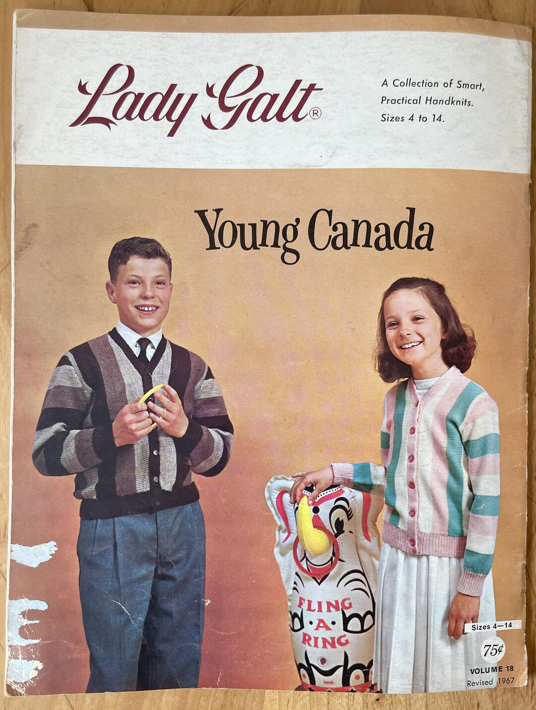Vintage Knitting Pattern Book Lady Galt Young Canada Volume 18 1967 ...