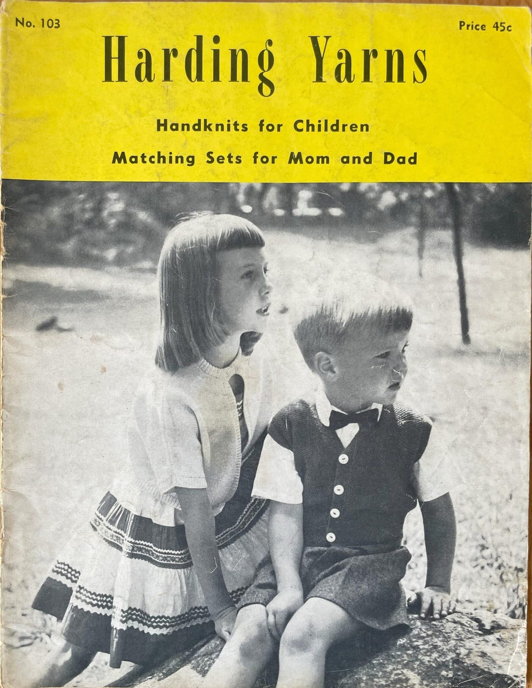 Vintage Knitting Pattern Book Harding Yarns No. 103 Handknits for ...