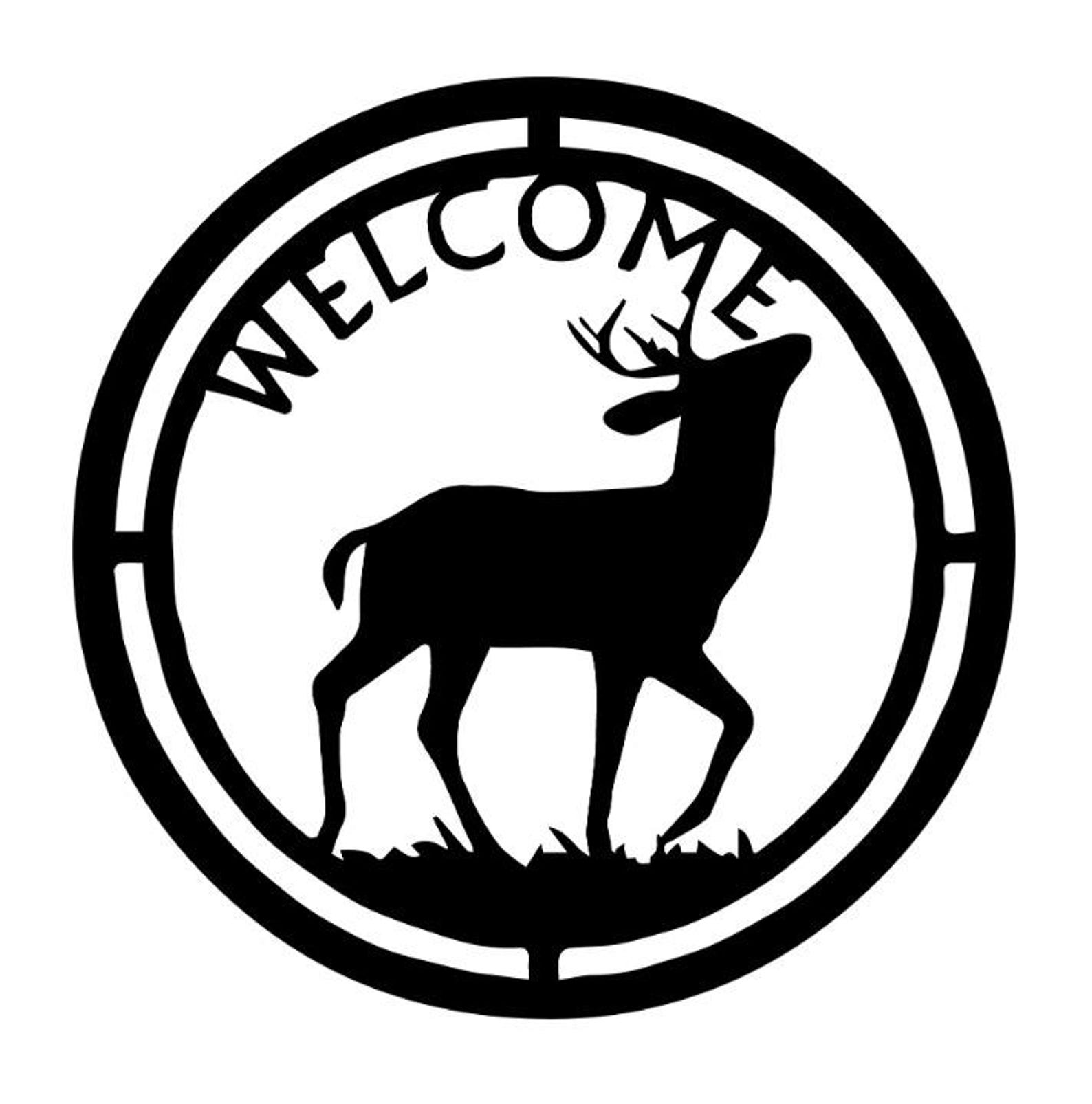 Buck 2' Design Gate Insert Custom Design Gate Gate Insert Welcome Sign ...