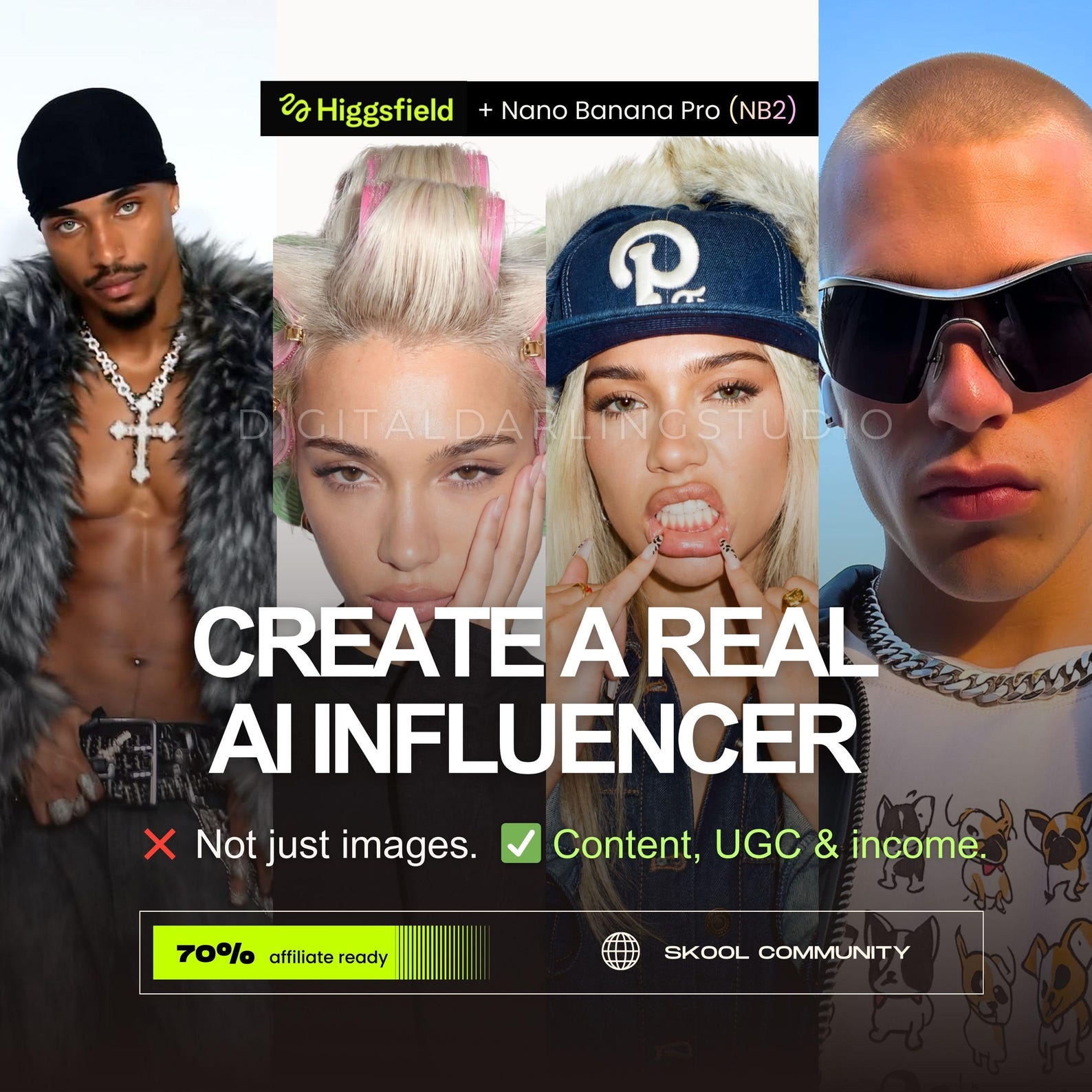 AI Influencer Course With Higgsfield & NB2 | Realistic AI Content for ...