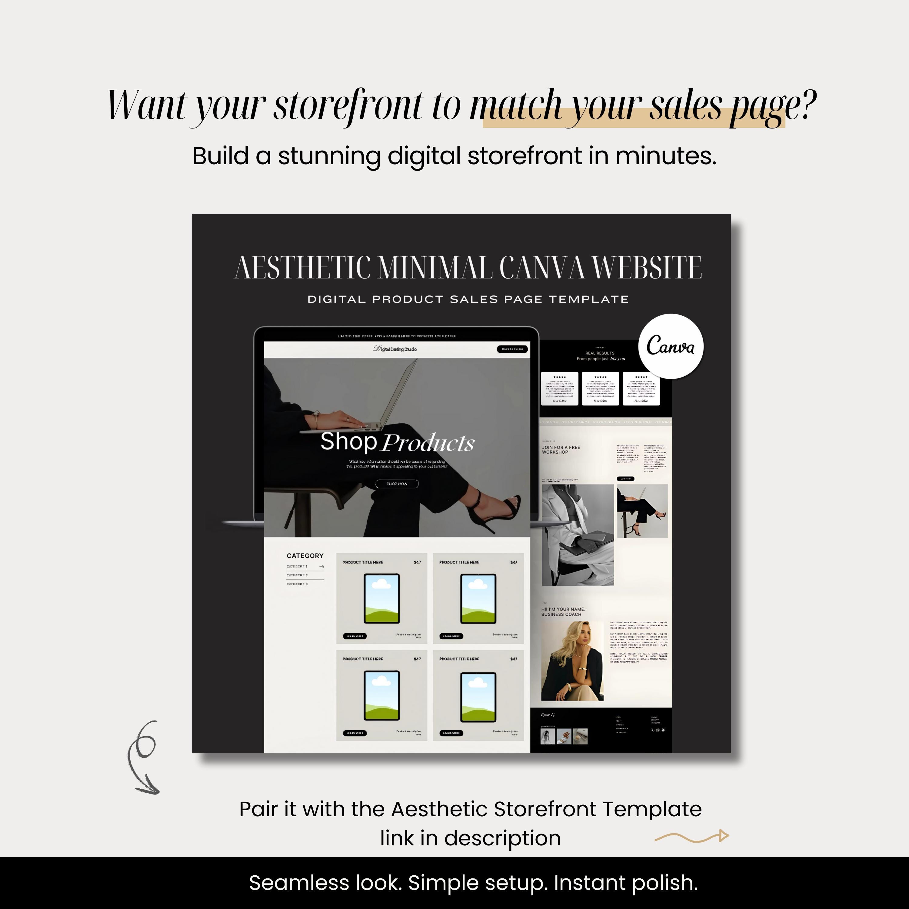 Beacons, Stan Store | Mocha Crème Sales Page Template High-converting ...
