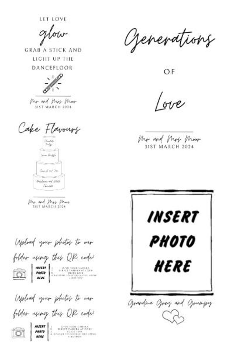 Wedding Bundle Signage Minimalist - Etsy