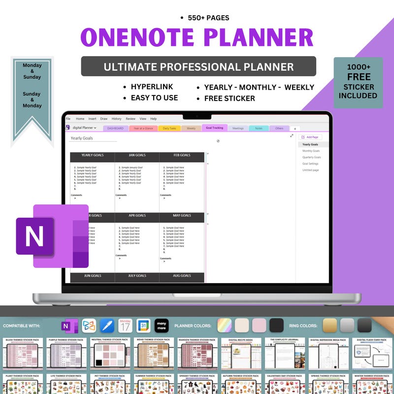 Onenote Templates - Etsy