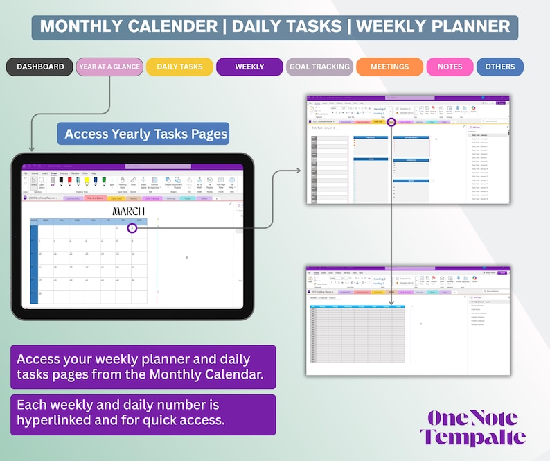 Project Management Onenote Templates Pack, Business Planner Work ...
