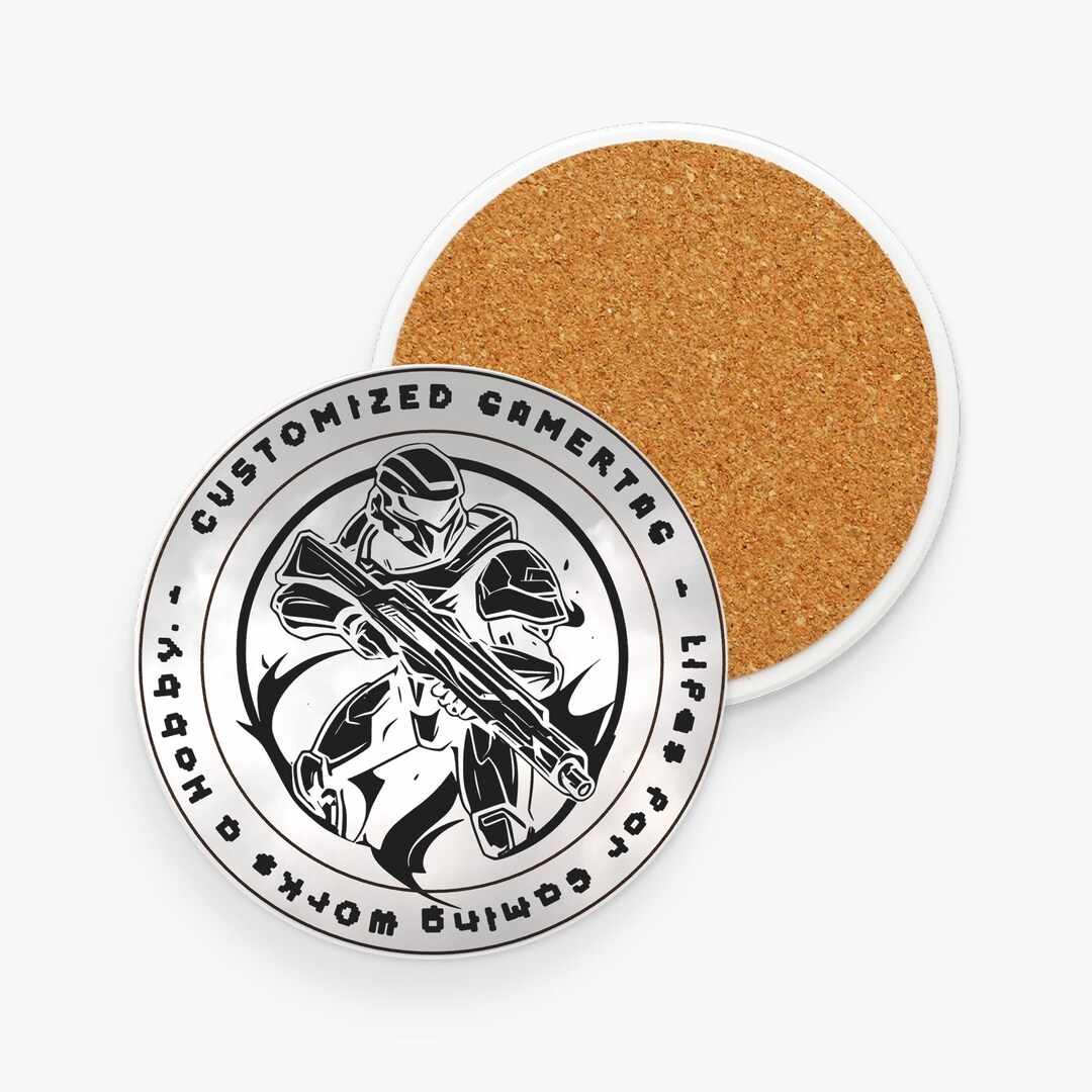 Personalized Gamer Coaster | Gaming Warrior Edition | Lifes for Gaming ...