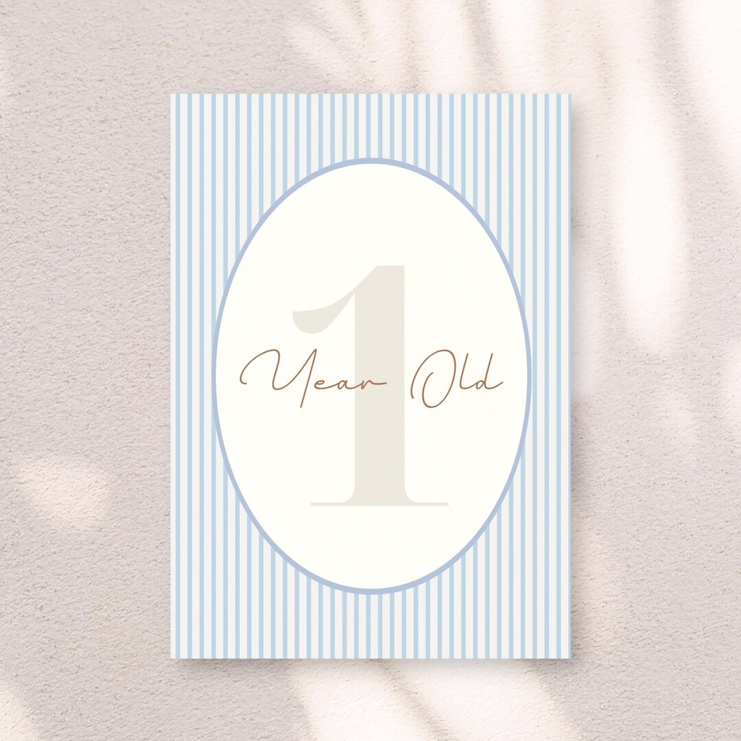 Printable Baby Milestone Cards, Digital Download Milestone, Instant ...