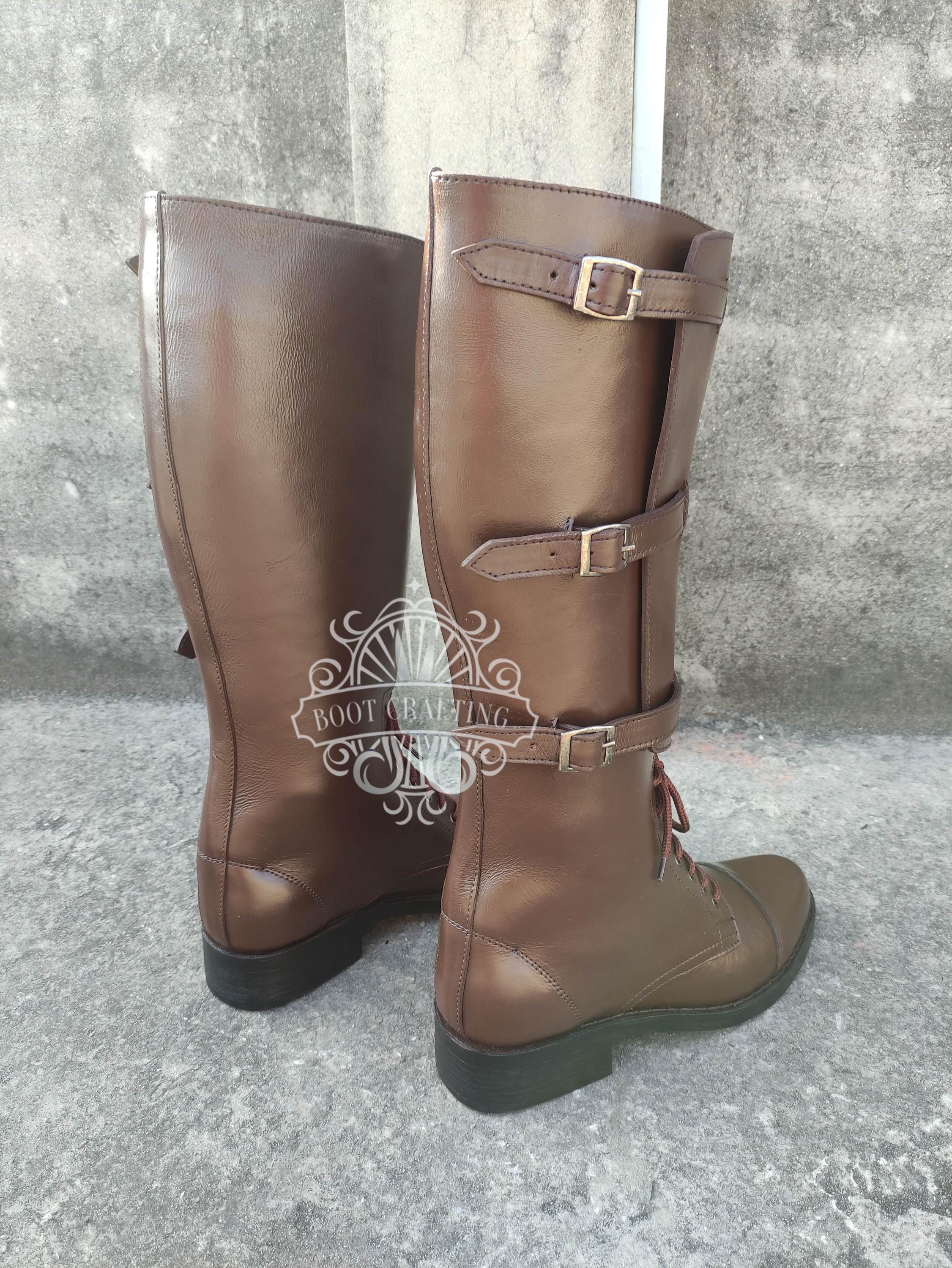 Handmade US M40 Cavalry Officer Boot With 3 Buckles. Boot, Leather Boot ...