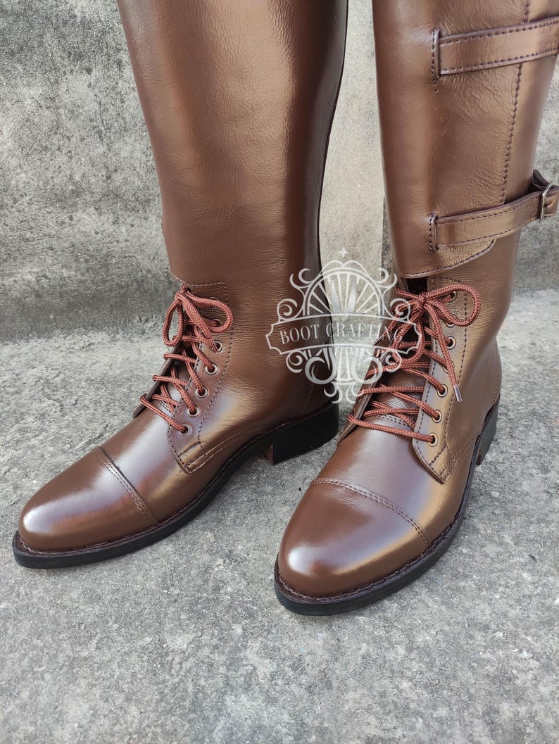 Handmade US M40 Cavalry Officer Boot With 3 Buckles. Boot, Leather Boot ...