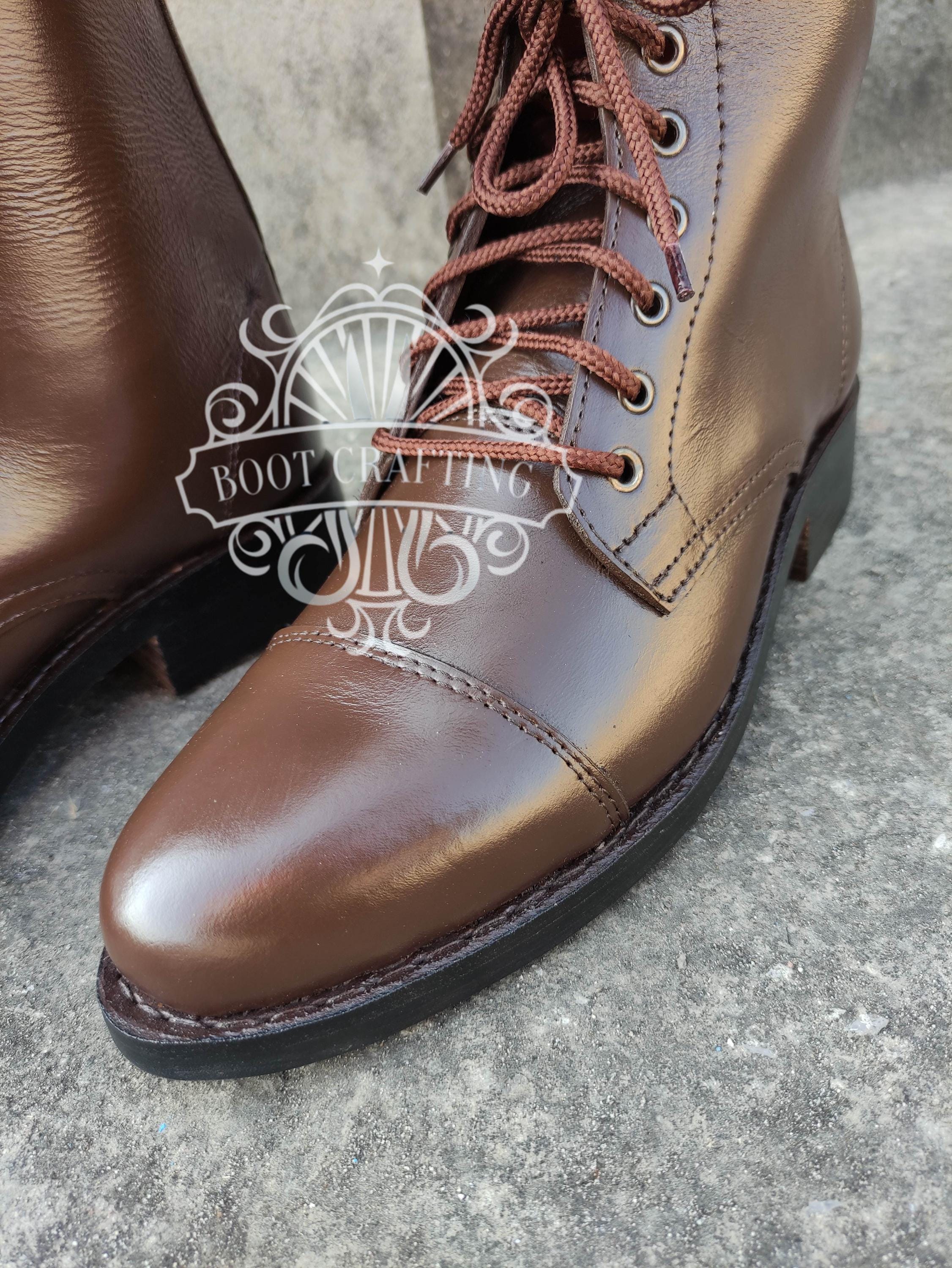 Handmade US M40 Cavalry Officer Boot With 3 Buckles. Boot, Leather Boot ...