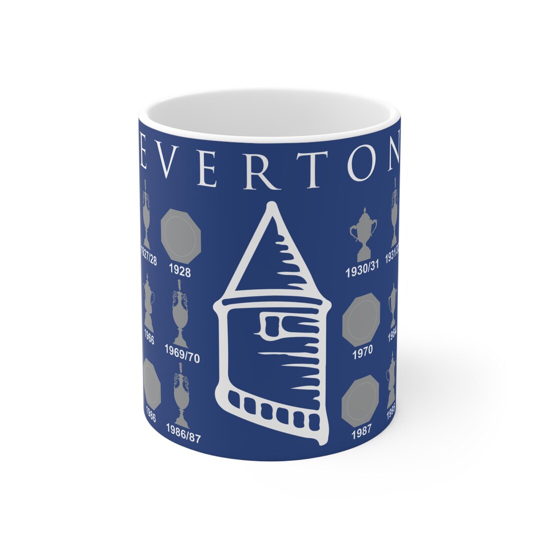 Everton Trophies Collection & Tower Mug Blue - Etsy