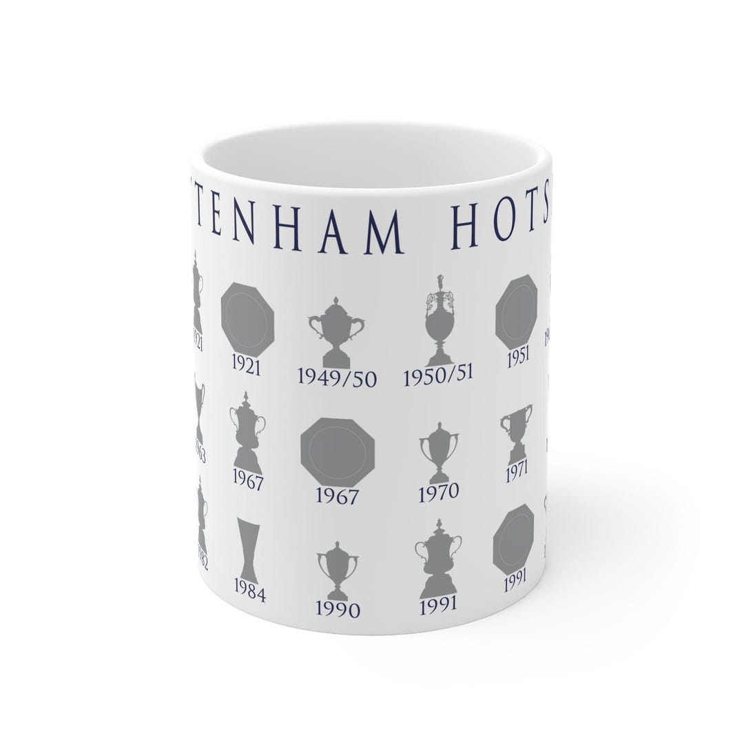 Tottenham Hotspur Trophies Collection Mug White - Etsy