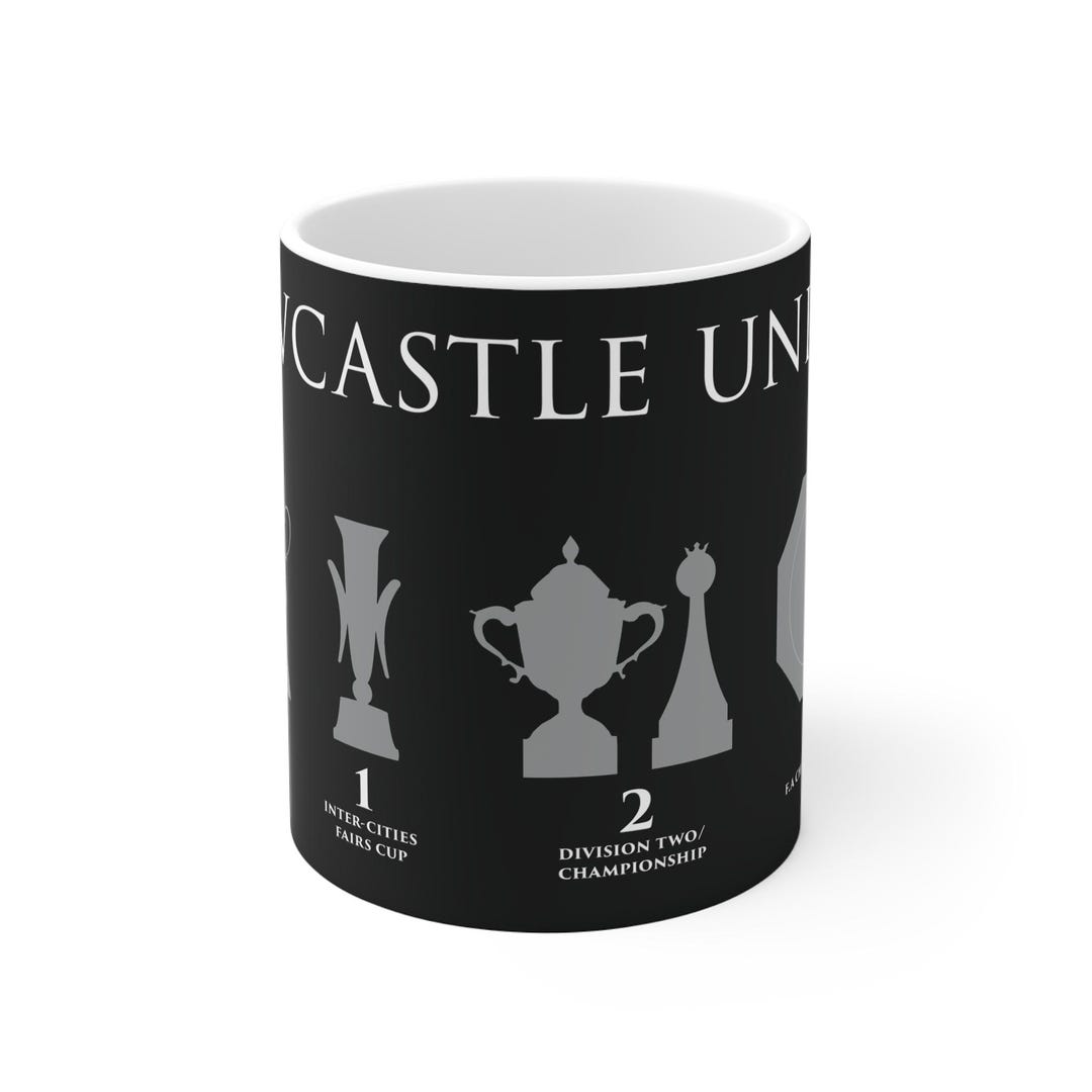 Newcastle United Trophies Mug Black - Etsy