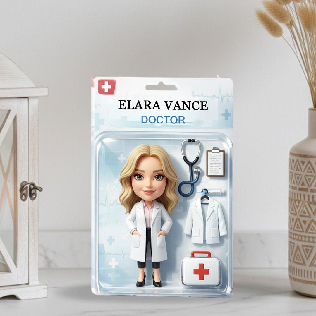 Custom Photo Doctor Toy Box Portrait Gift – Acrylic Block Gift for ...