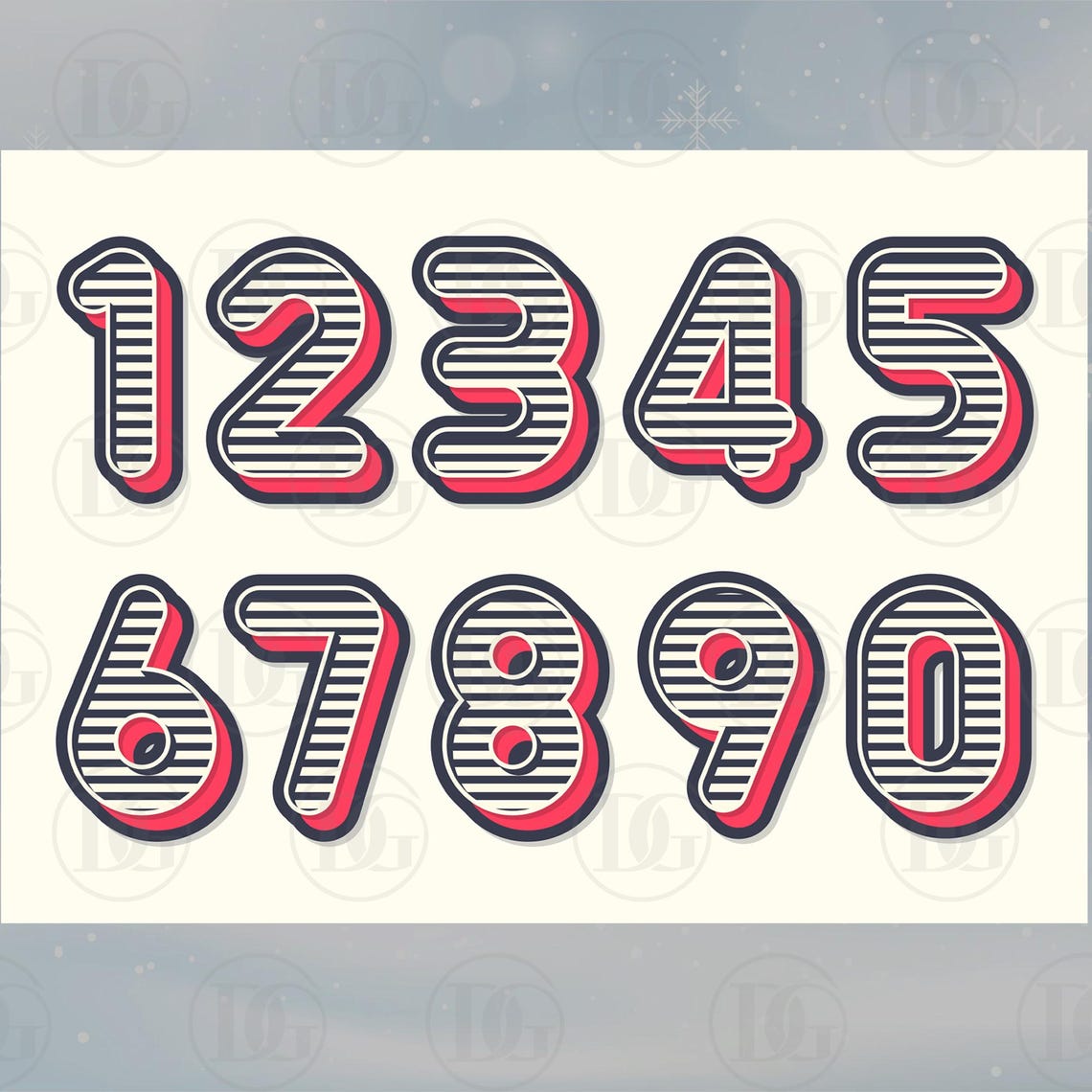 Numbers SVG Bundle, Numeral Numbers Svg, Counting Numbers Svg, Number ...