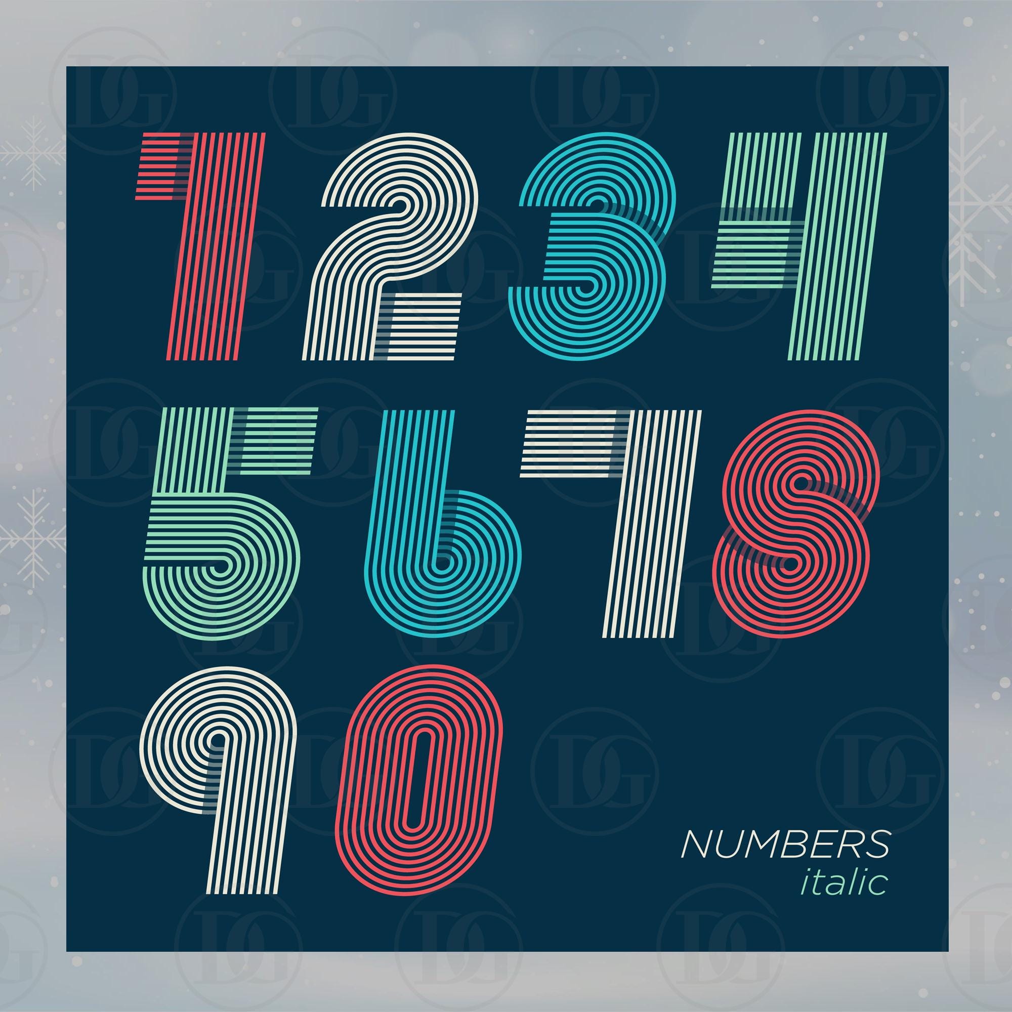 Numbers SVG Bundle, Numeral Numbers Svg, Counting Numbers Svg, Number ...
