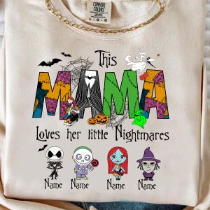 This Mama Loves Her Nightmares PNG, Custom Spooky Mama Halloween PNG ...