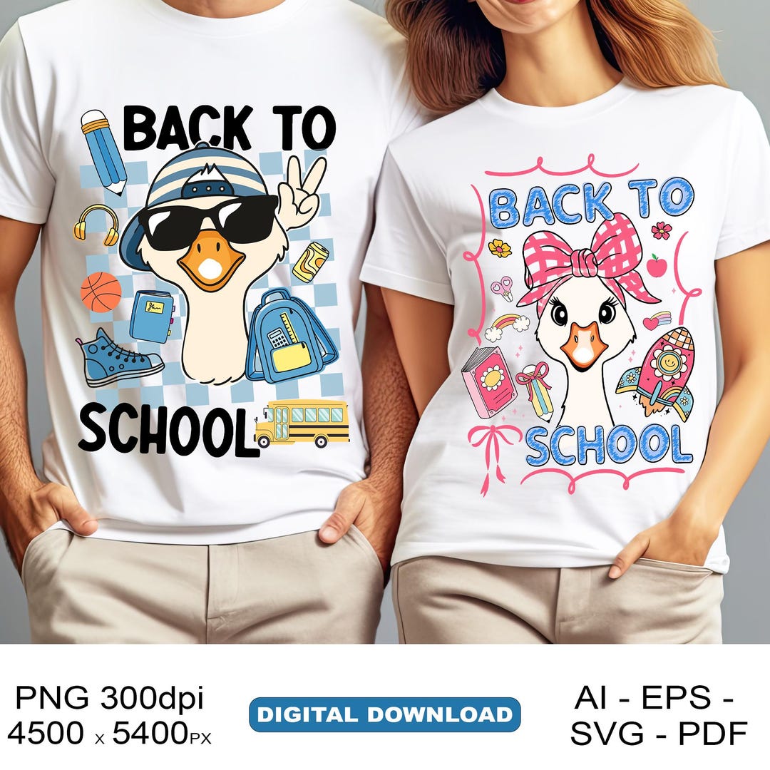Back to School Goose PNG Funny, Goose Back to School, Goose Png, Back ...