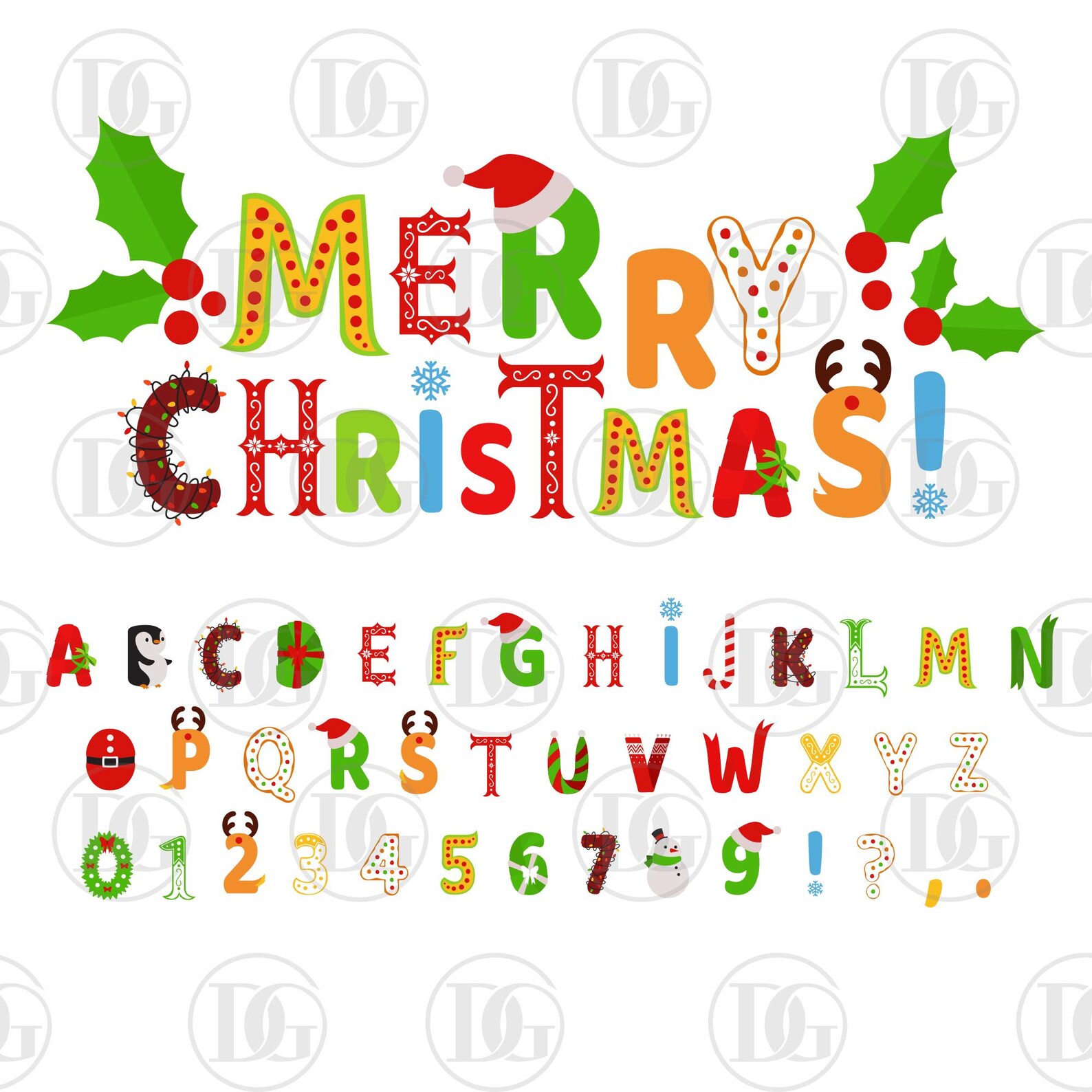 Christmas Font Bundle, Crafty Font Bundle, Farmhouse Font, Script Fonts ...