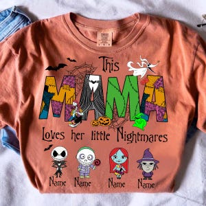 This Mama Loves Her Nightmares PNG, Custom Spooky Mama Halloween PNG ...