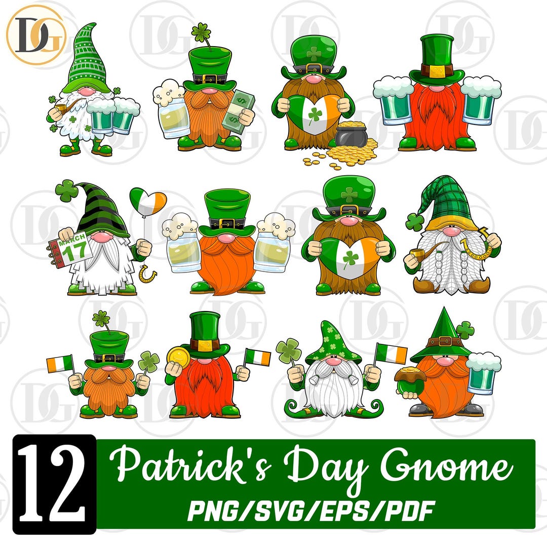 St. Patrick's Day Shamrockin' With My Gnomies Png, St. Patrick's Day ...