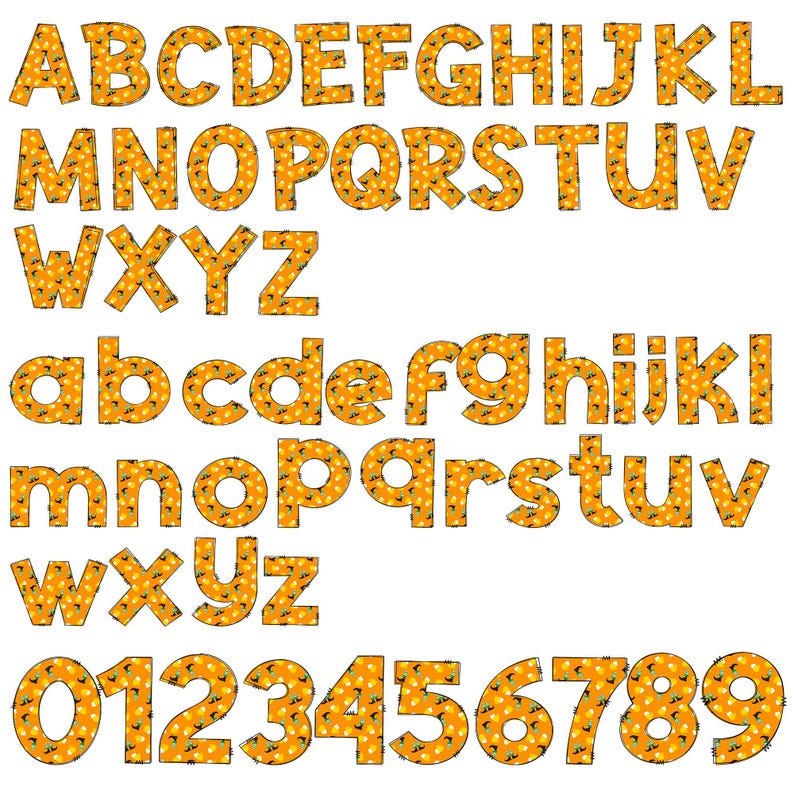 St Patrick's Day Doodle Alphabet Bundle, St Patrick's Letters, Numbers ...