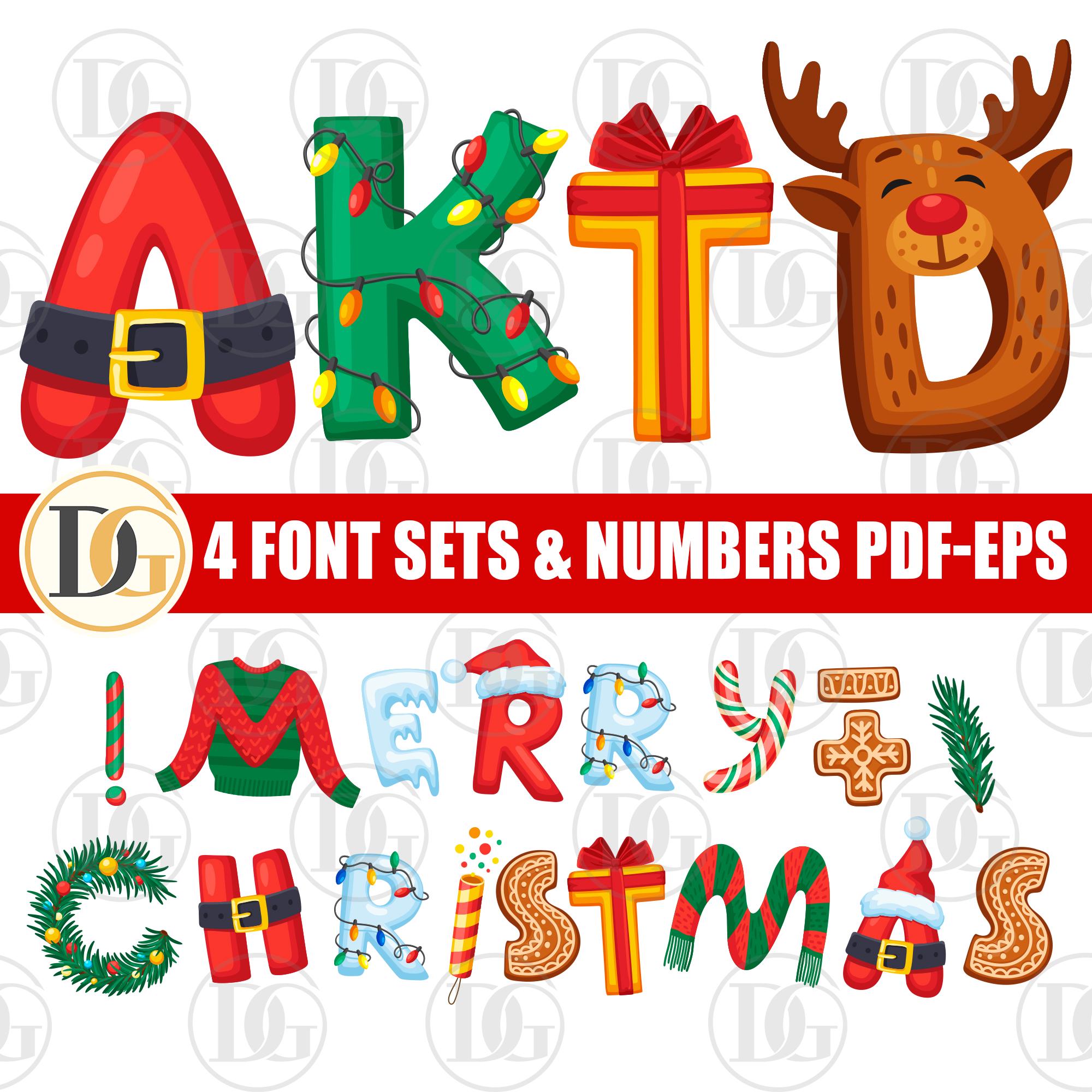 Christmas Font Bundle, Crafty Font Bundle, Farmhouse Font, Script Fonts ...