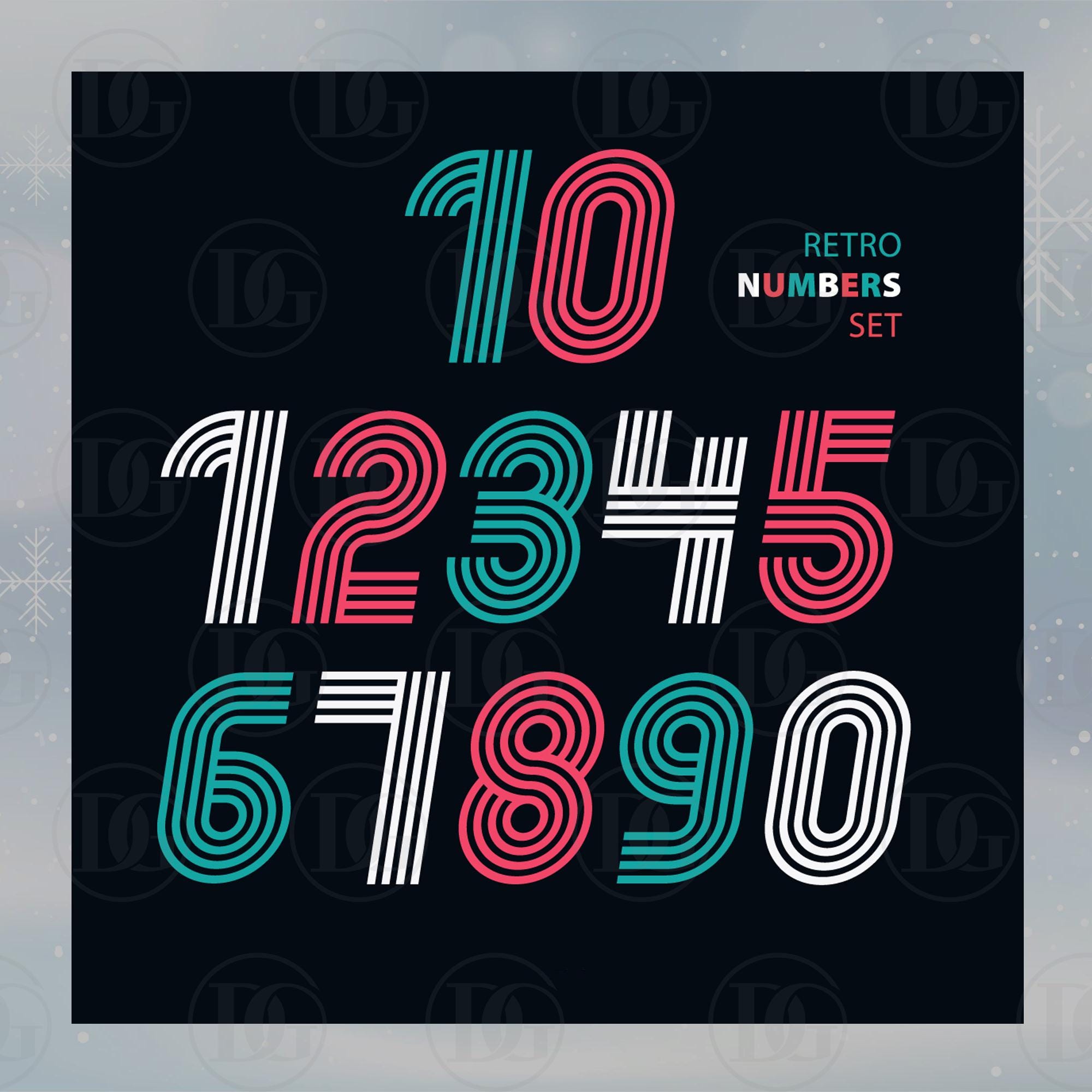 Numbers SVG Bundle, Numeral Numbers Svg, Counting Numbers Svg, Number ...