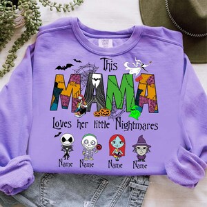 This Mama Loves Her Nightmares PNG, Custom Spooky Mama Halloween PNG ...