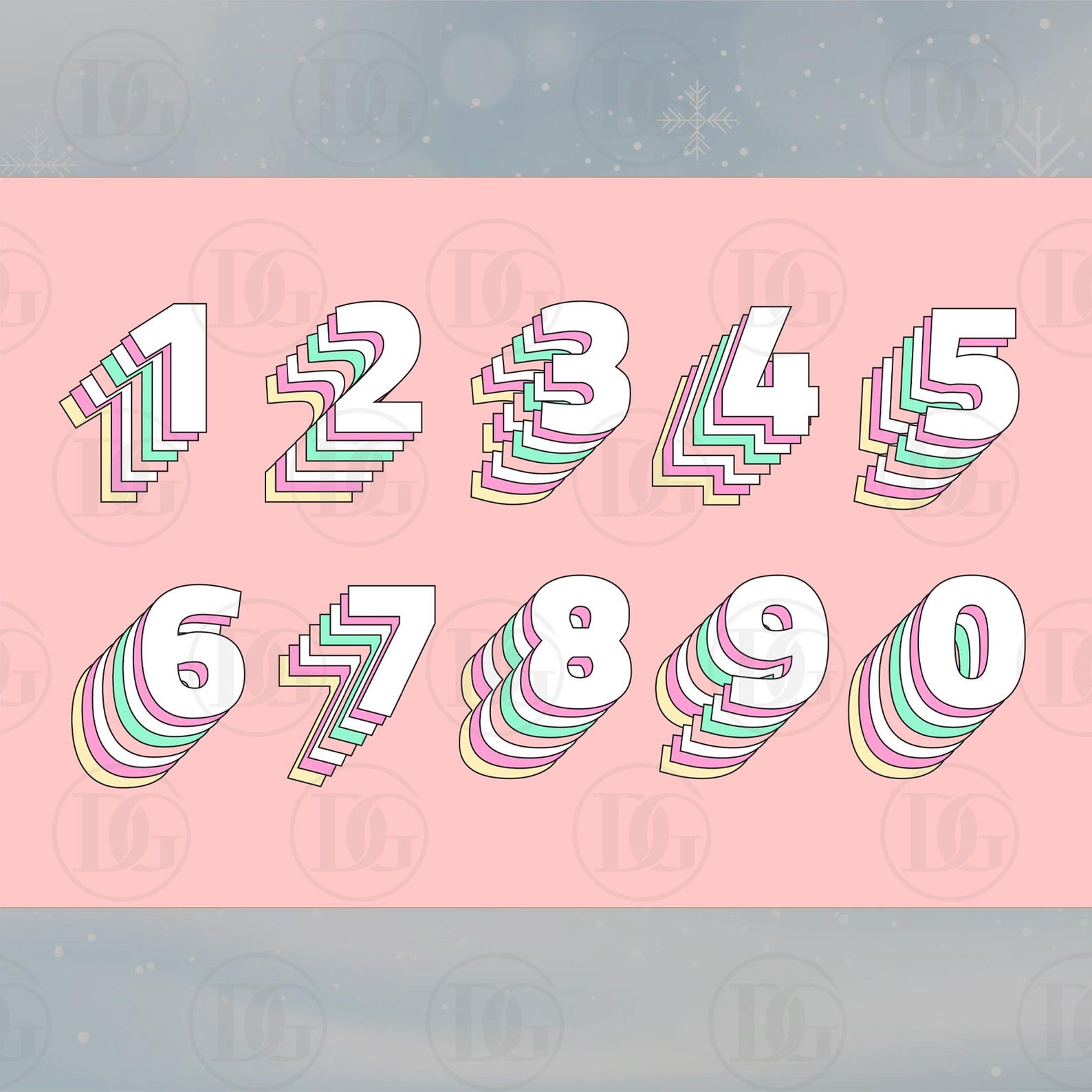 Numbers SVG Bundle, Numeral Numbers Svg, Counting Numbers Svg, Number ...