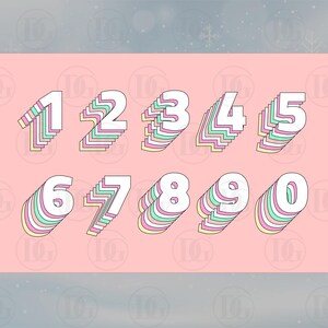 Numbers SVG Bundle, Numeral Numbers Svg, Counting Numbers Svg, Number ...