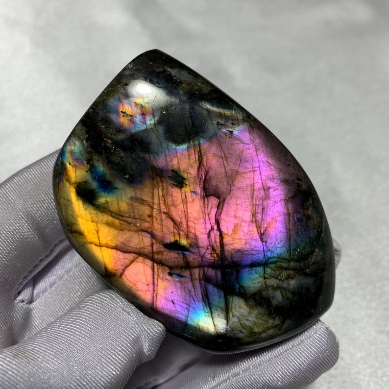 111g Top Quality Purple Labradorite Freeform, Full Flash, Strong Flash ...