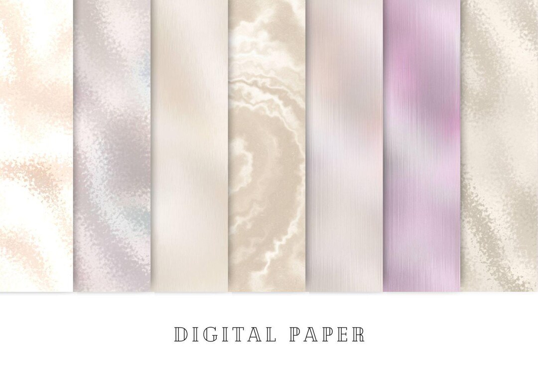 Metallic Pearl Texture Digital Paper: Ivory & Gold Foil Backgrounds ...