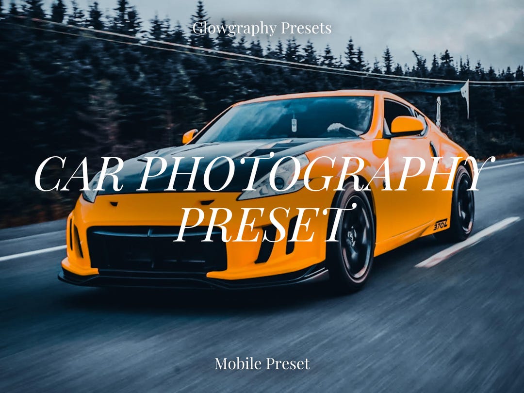 CAR PHOTOGRAPHY Lightroom Mobile Preset, Cinematic Auto Filter, Motor ...