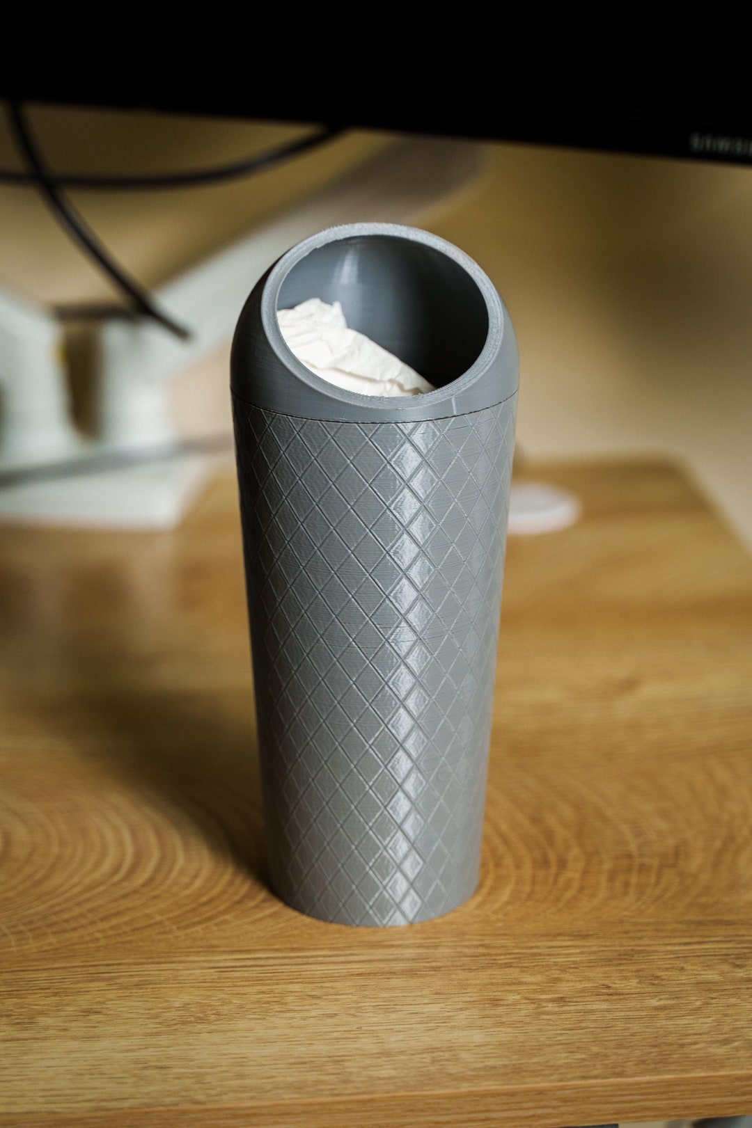 Desktop Trash Can Small Desk Garbage Bin for Office, Home & Craft Use ...