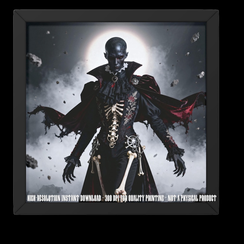 The Bone Regent – Gothic Horror Art | Dark Fantasy | Undead Noble ...