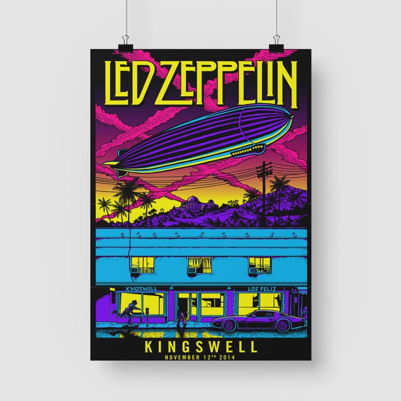 Led Zeppelin Poster - Etsy UK