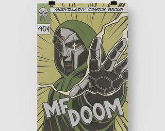 MF Doom Poster, MF Doom Mm Food and Madvillainy Album, Mf Doom Print, Mf Doom Decor, Mf Doom ...