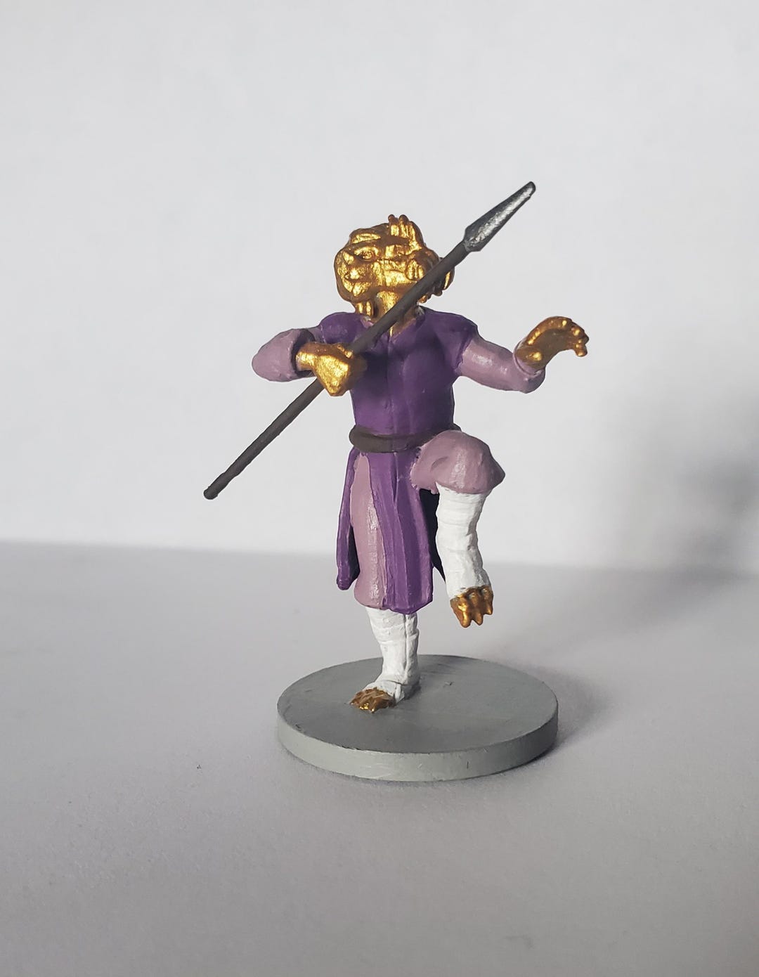 Gold Dragonborn Monk Miniature - Etsy