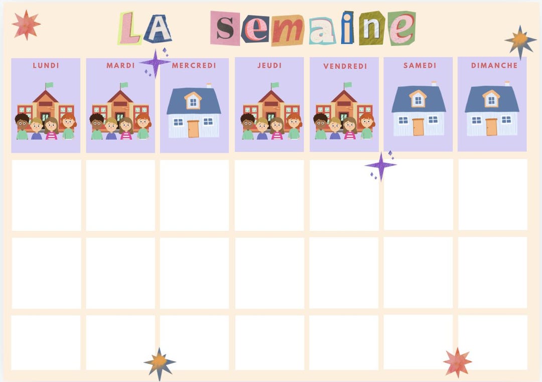 My Magical Week - Printable PDF File for Kids - Etsy UK