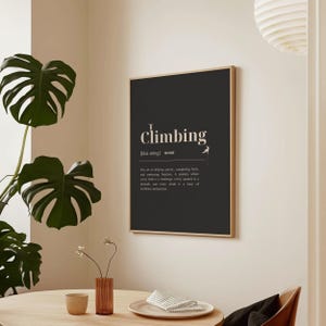 Rock Climbing Wall Art | Digital Climber Print | Inspirational ...