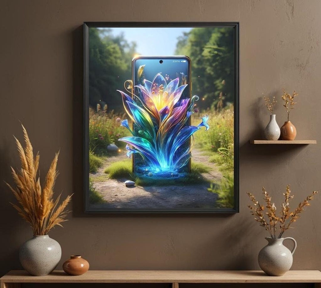 Sublime AI Flower | Ultra HD | Digital Printable Artwork | Wall Art ...