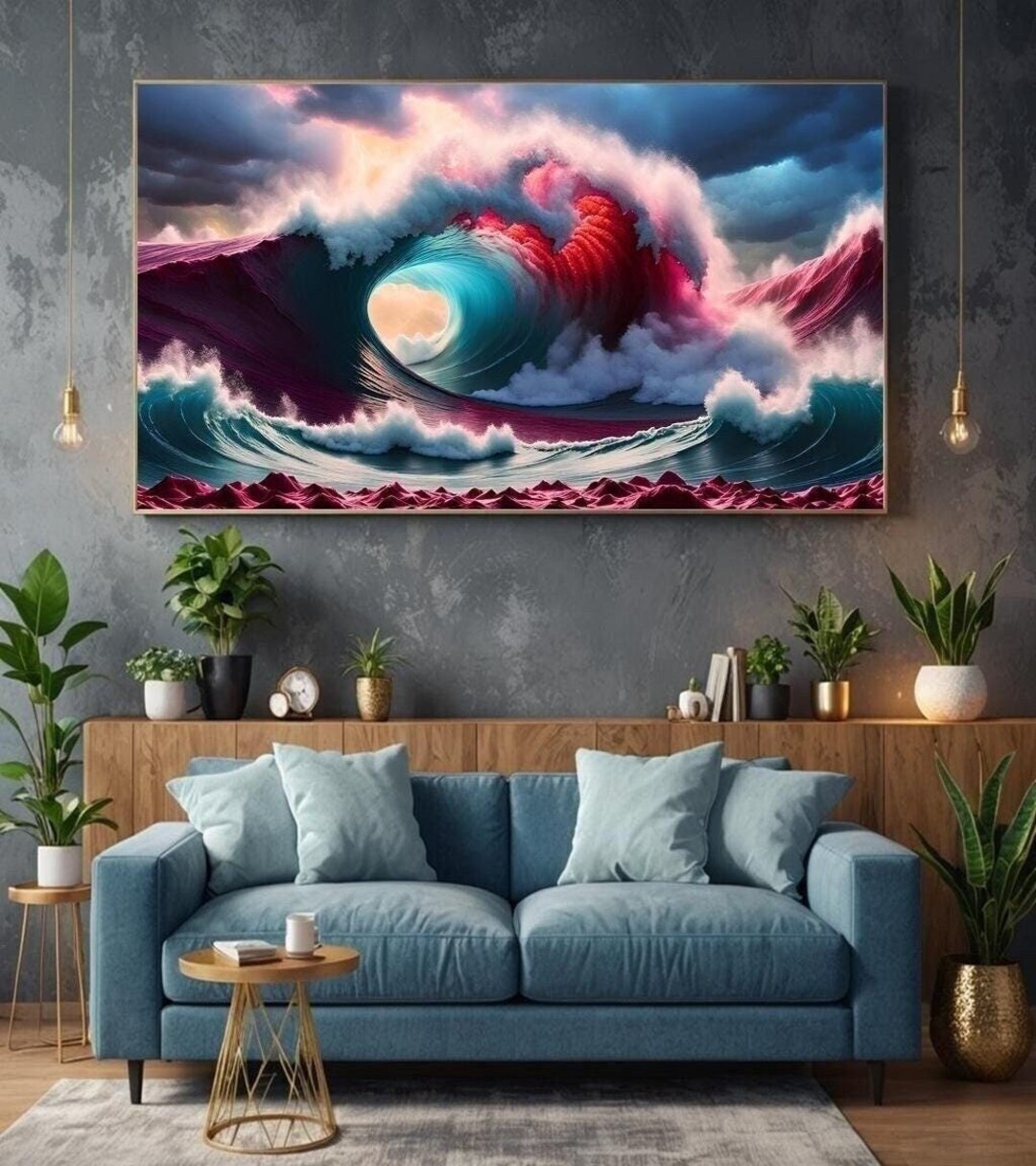 Bleeding Sea | Ultra HD | Digital Printable Artwork | Wall Art ...
